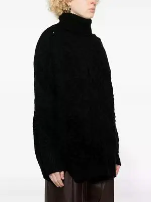 Loulou De Saison Anar Roll Neck Sweater - Black