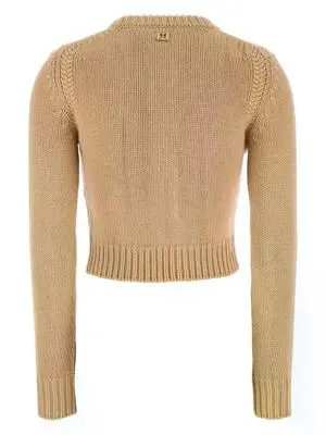 Chloé Cropped Cotton-cashmere Blend Sweater