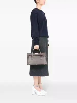 MAISON MARGIELA Medium 5ac Leather Tote Bag - Grey