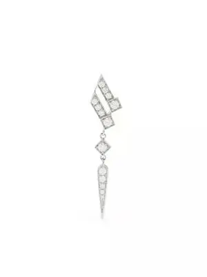 STATEMENT Stairway Wings Diamond Earring - Silver