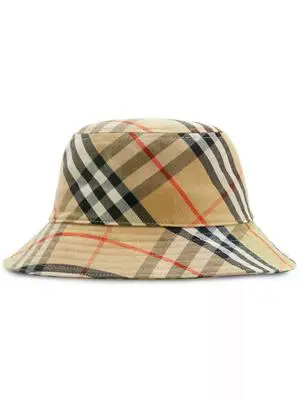 Burberry Vintage Check Bucket Hat - Neutrals
