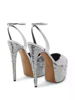 Alexandre Vauthier 160mm Sequin-embellished Sandals