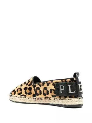 Philipp Plein Leopard-print Slip-on Espadrilles