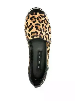 Philipp Plein Leopard-print Slip-on Espadrilles