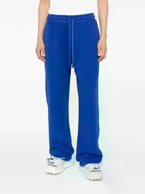 Off-White Moon Tab Cotton Track Pants - Blue