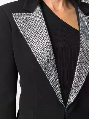 Philipp Plein Crystal-embellished Cropped Blazer