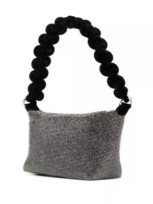 Kara Chainmail-effect Shoulder Bag - Black