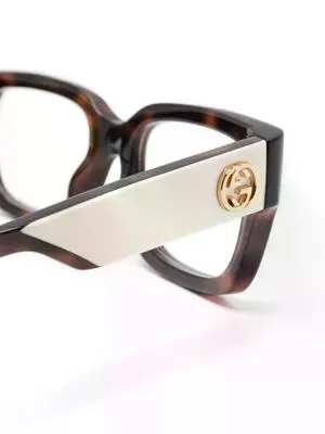 Gucci Tortoiseshell-effect Glasses