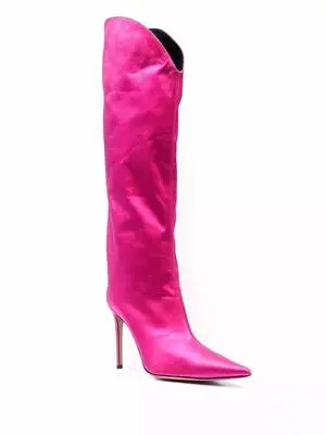 Alexandre Vauthier Satin Stiletto Boots