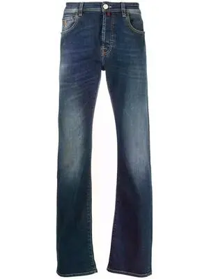 BILLIONAIRE Logo-patch Straight-leg Denim Jeans