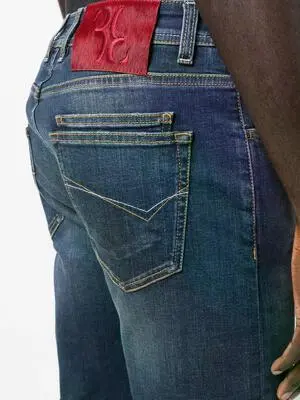 BILLIONAIRE Logo-patch Straight-leg Denim Jeans