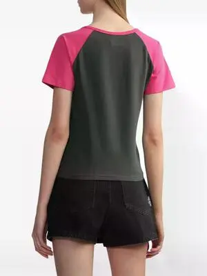 Izzue Logo-print Colourblock T-shirt