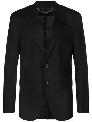 BILLIONAIRE Crest-motif Single-breasted Blazer - Black