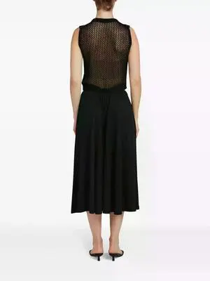 Cashmere In Love Bloom Midi Skirt - Black