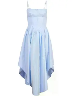 FLEUR DU MAL Poplin Midi Dress