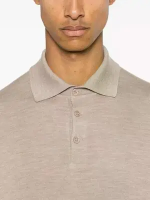Brunello Cucinelli Fine-knit Polo Shirt - Neutrals