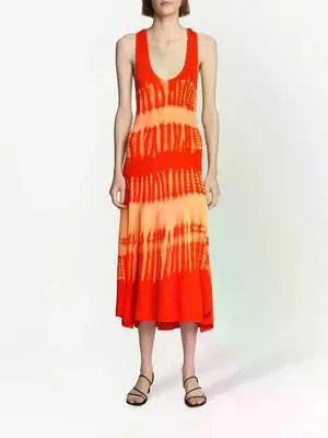 Proenza Schouler Tie-dye Print Knitted Dress
