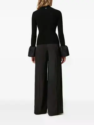 TWINSET Pleated Palazzo Trousers