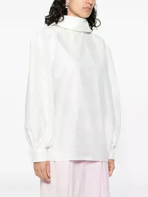 Marni Cotton Blouse With Puff Sleeves