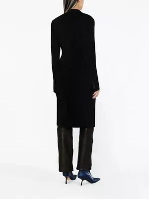 Stella McCartney Double-breasted Wool Coat - Black