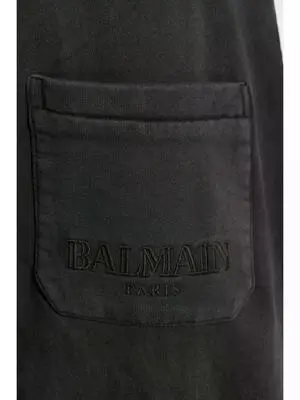 Balmain Logo-embroidered Track Shorts