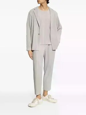 Issey Miyake Plissé-effect Single-breasted Blazer