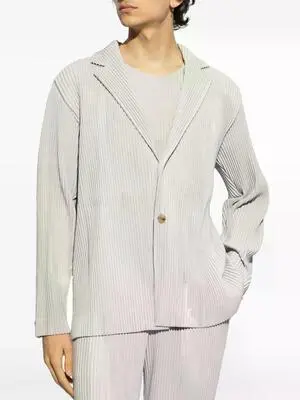 Issey Miyake Plissé-effect Single-breasted Blazer