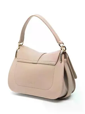 Furla Flow Leather Shoulder Bag - Neutrals