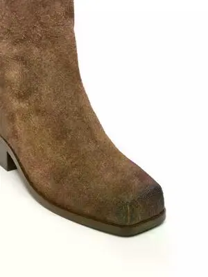 Marsèll Cassello Square-toe Suede Ankle Boots