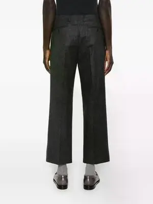 Prada Flannel Wool Straight-leg Trousers