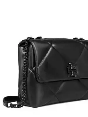 Tory Burch Kira Quilted Leather Shoulder Bag - Black