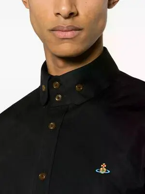 VIVIENNE WESTWOOD Orb-embroidered Poplin Shirt