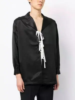 BODE Silk Tie-fastening Shirt