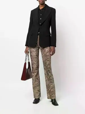 Alberta Ferretti Single-breasted Blazer - Black
