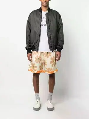 BARROW Floral-print Cotton Shorts
