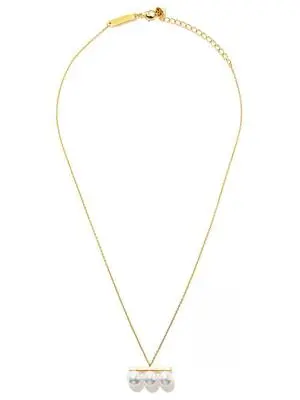 TASAKI 18kt Yellow Akoya Pearl Balance Neo Pendant Necklace - Gold