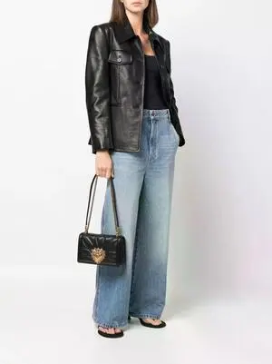 Dolce & Gabbana Medium Devotion Quilted Shoulder Bag - Black