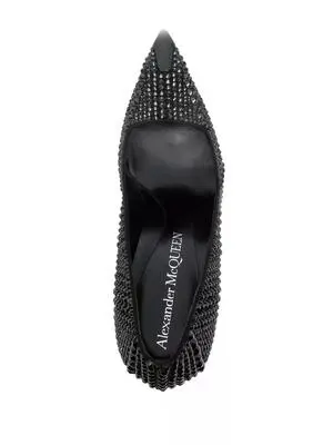 Alexander McQueen Punk 90mm Crystal-embellished Pumps