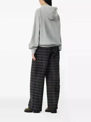 STUDIO TOMBOY Tartan Check-pattern Wide-leg Trousers