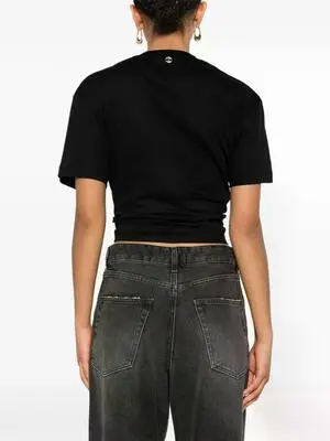 Rabanne Ring-embellished T-shirt - Black