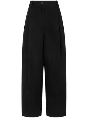 STUDIO TOMBOY Pintuck-detail Wide-leg Trousers