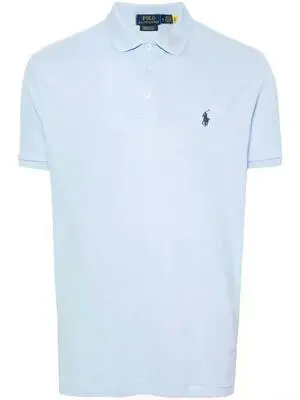 Polo Ralph Lauren Polo-pony-motif Polo Shirt - Blue
