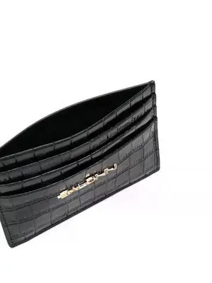 BALDININI Crocodile-effect Card Holder