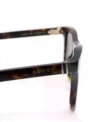Gucci Square-frame Sunglasses - Brown