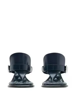Burberry Leather Bay Sandals - Blue
