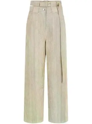 STUDIO TOMBOY Corduroy Press-creased Trousers - Neutrals