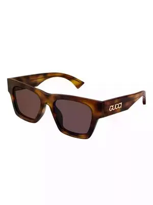 Gucci Square-frame Sunglasses - Brown
