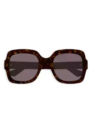 Gucci Oversized Sunglasses - Brown