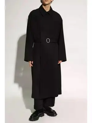 JIL SANDER Wool Trench Coat
