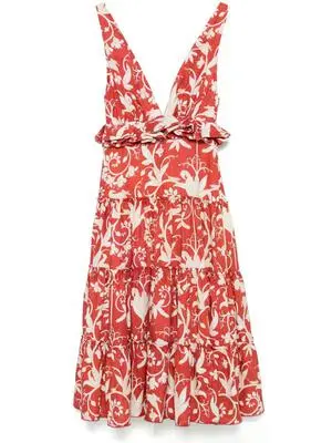Agua Bendita Lago Maiz Midi Dress